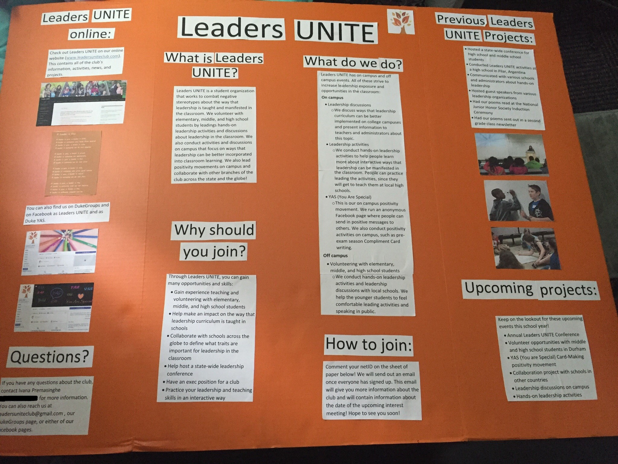 Leaders UNITE Club Overview Poster | Leaders UNITE
